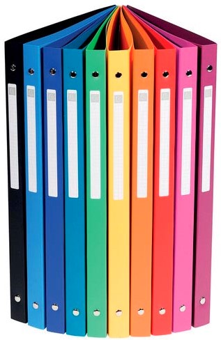 Exacompta ringmap, voor ft A4, uit ondoorschijnend PP,4 ringen van 15mm ...