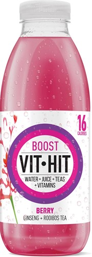 Vit Hit vitaminedrank Boost, flesje van 50 cl, pak van 12 stuks bij ...