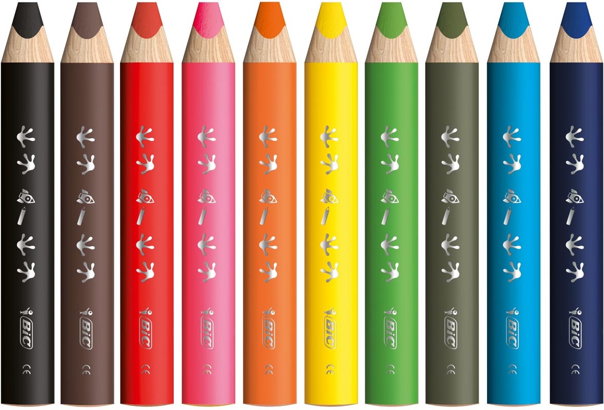 Bic Kids potlood voor whiteboards Multisurface, assorti, etui van 3 ...