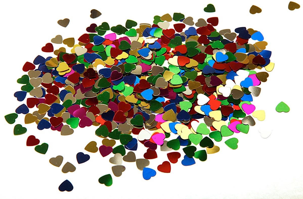 Bouhon pot confetti hartjes (160 g) bij VindiQ Office