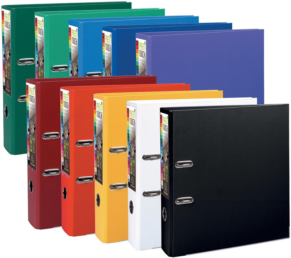 Exacompta Ordner Prem'Touch pour ft A4+,rug van 8 cm, geassorteerde ...