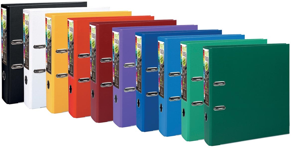 Exacompta Ordner Prem'Touch pour ft A4+,rug van 8 cm, geassorteerde ...