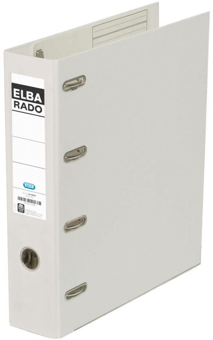 Elba Rado Plast classeur avec double mécanique, blanc, dos de 8 cm bij ...