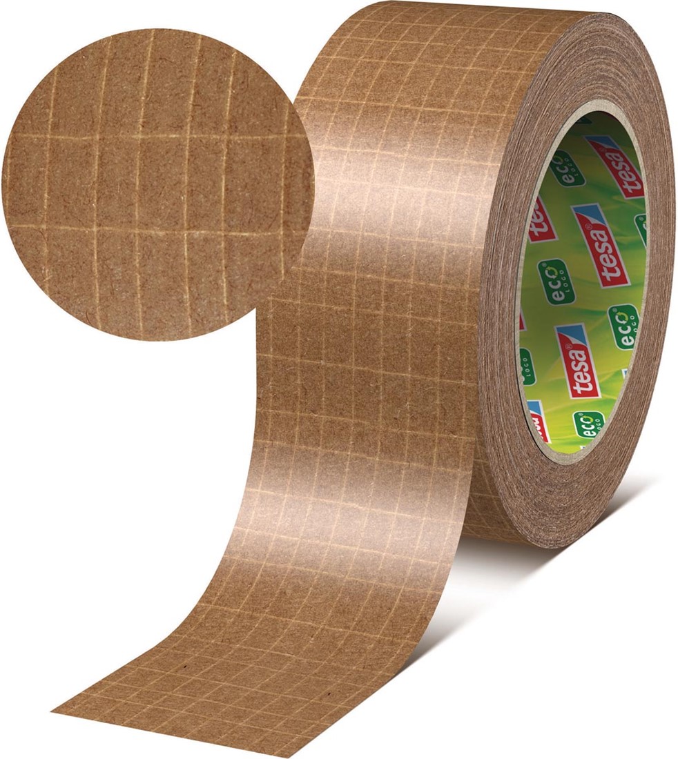 Tesapack ultra strong ecologo, 50 mm x 25 m, papier, bruin bij VindiQ ...