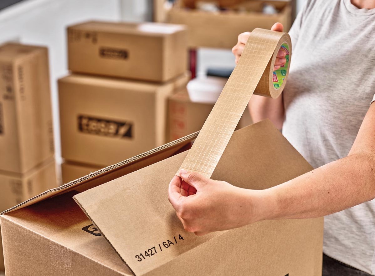 Tesapack ultra strong ecologo, 50 mm x 25 m, papier, bruin bij VindiQ ...