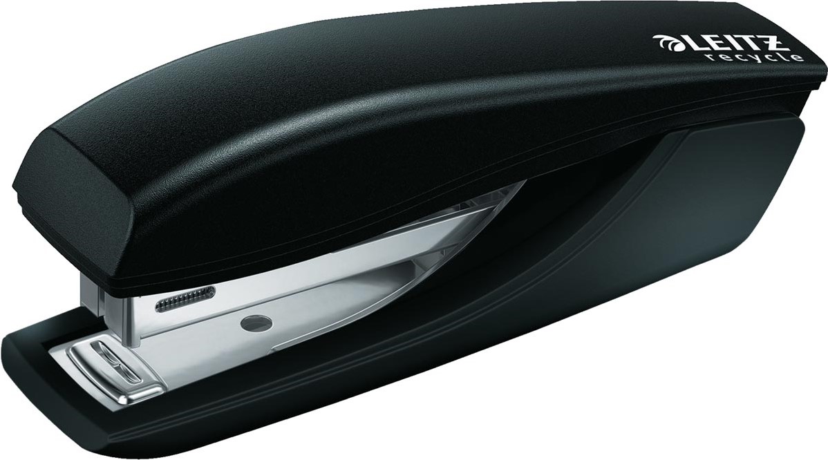 Leitz NeXXt Recycle mini nietmachine, zwart bij VindiQ Office