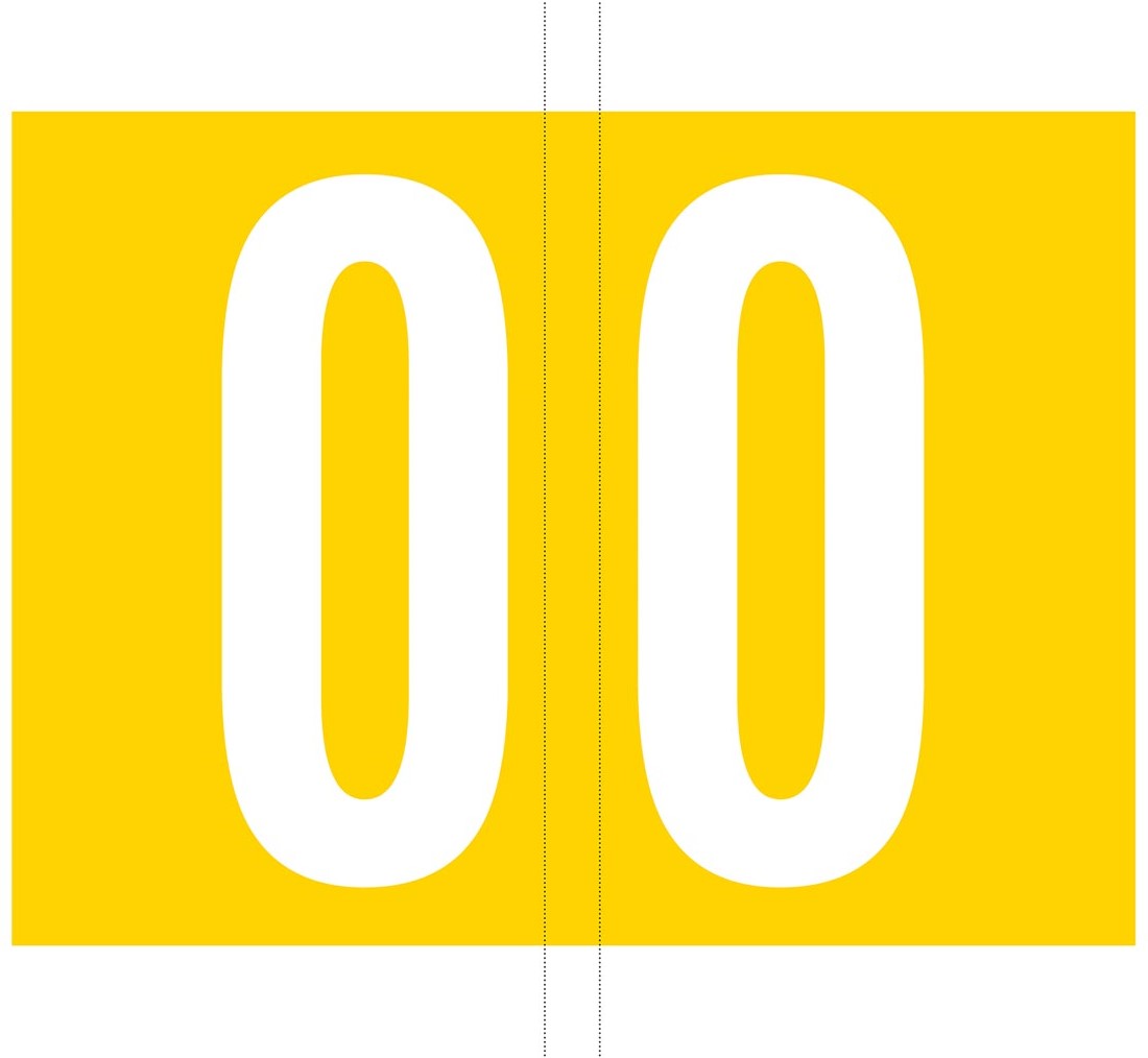 TAB CODE ROUL 500 X 0 JAUNE bij VindiQ Office