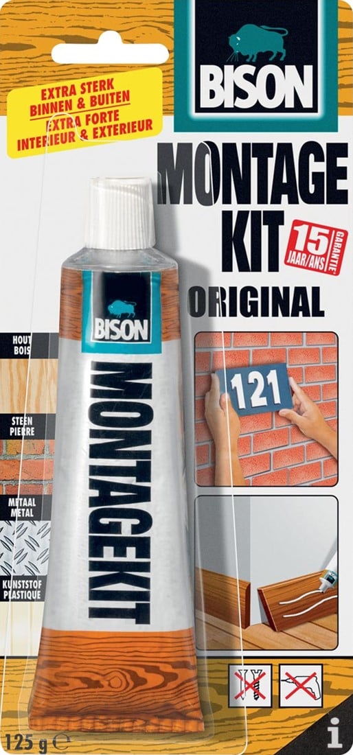 Bison montage kit original, tube de 125 g, sous blister bij VindiQ Office