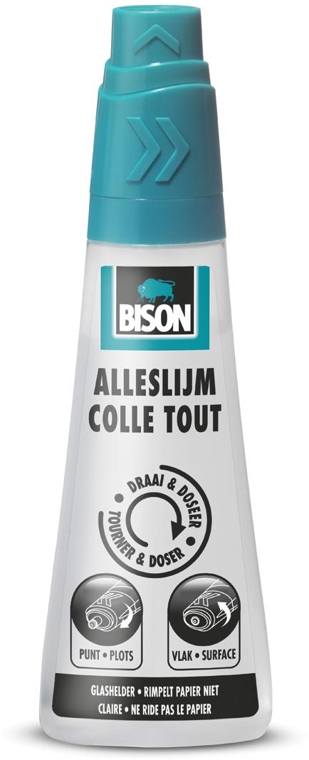Bison colle-tout tourner & doser 90 g bij VindiQ Office