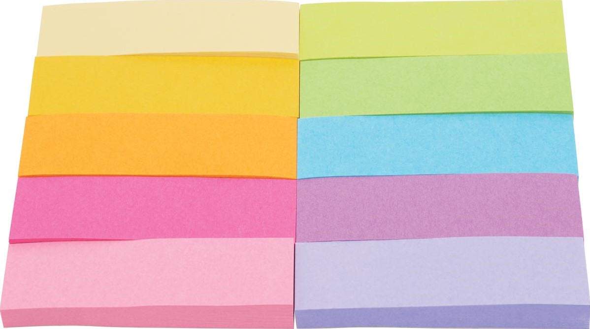 Post-It notes markers, marque pages, 50 feuilles, paquet de 10 blocs ...