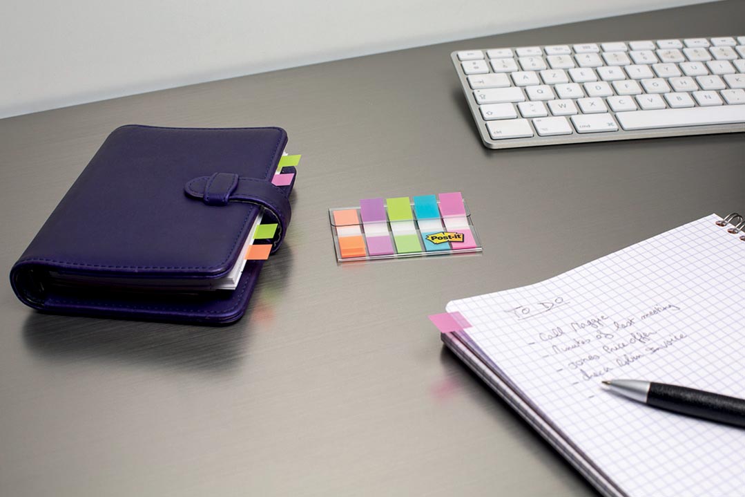 Post-it Index, ft 11,9X43,2 mm, blister avec 5 couleurs, 20 par couleur ...