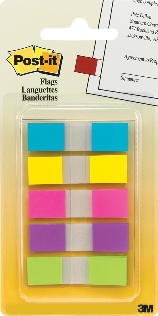 Post-it Index Small, couleurs assorties, 3 + 2 onglets gratuits bij ...