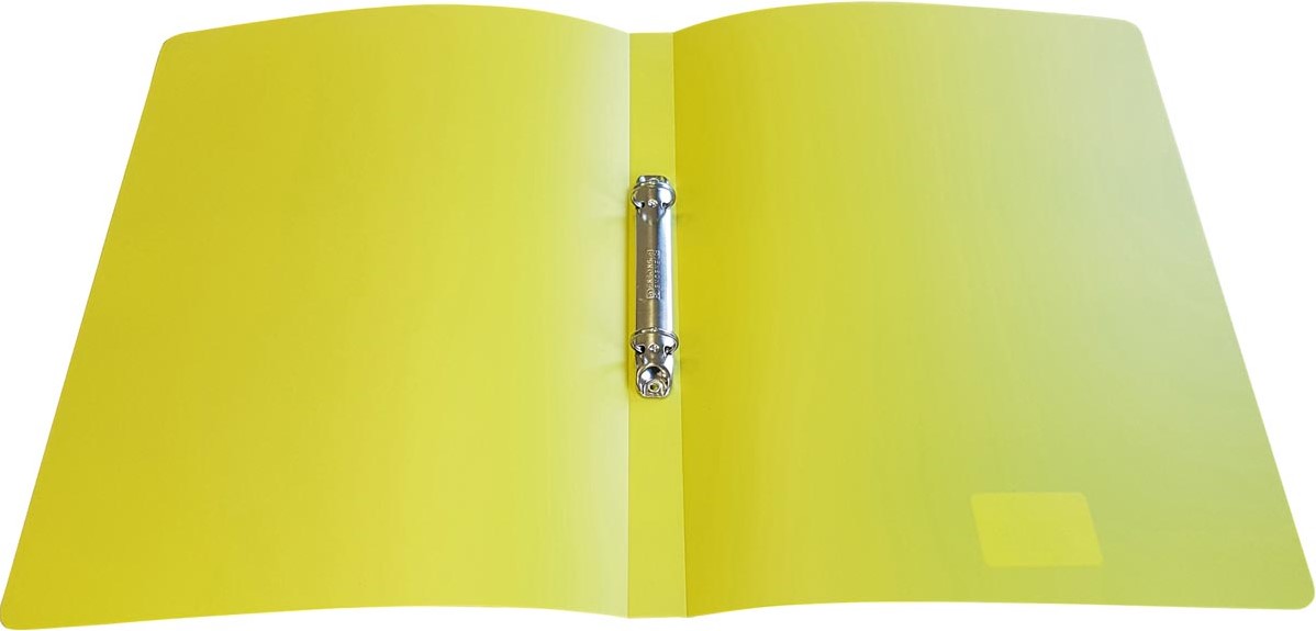 Alpha ringmap, voor ft A4, uit PP, 2 ringen van 16 mm, geel bij VindiQ ...