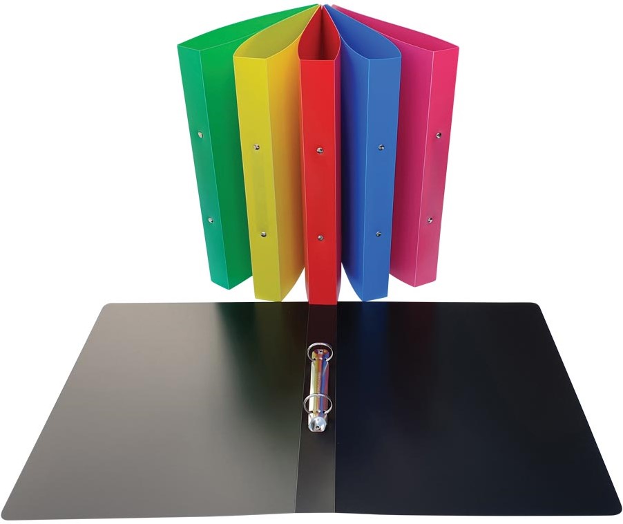 Alpha ringmap, voor ft A4, uit PP, 2 ringen van 25 mm, geassorteerde ...