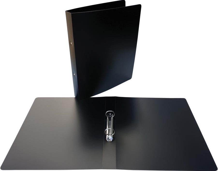 Alpha ringmap, voor ft A4, uit PP, 2 ringen van 25 mm, zwart bij VindiQ ...