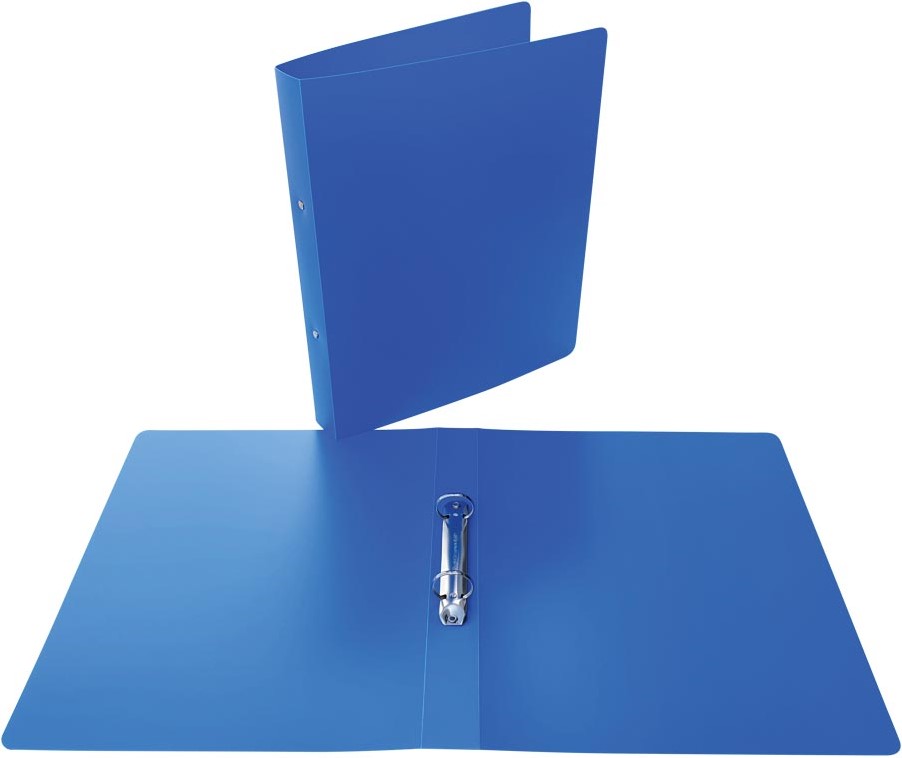 Alpha ringmap, voor ft A4, uit PP, 2 ringen van 25 mm, blauw bij VindiQ ...