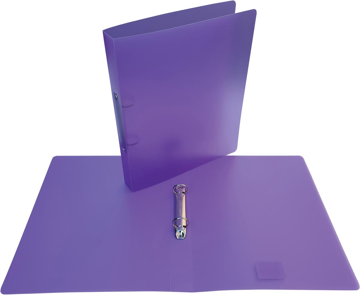 Alpha ringmap, voor ft A4, uit PP, 2 ringen van 25 mm, transparant ...