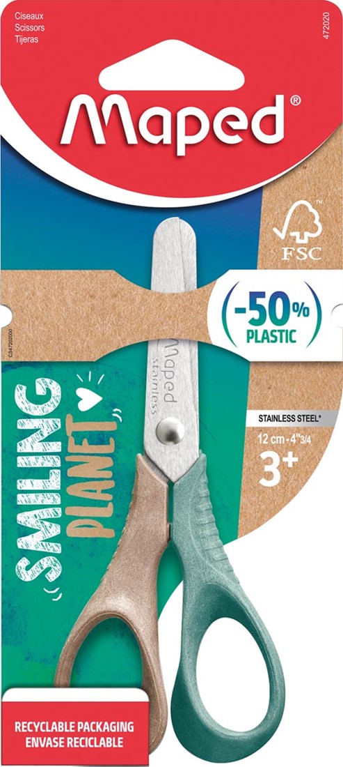 Maped Smiling Planet ciseaux Vivo, 12 cm bij VindiQ Office
