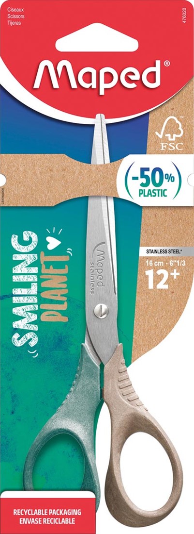 Maped Smiling Planet ciseaux Shape, 16 cm bij VindiQ Office