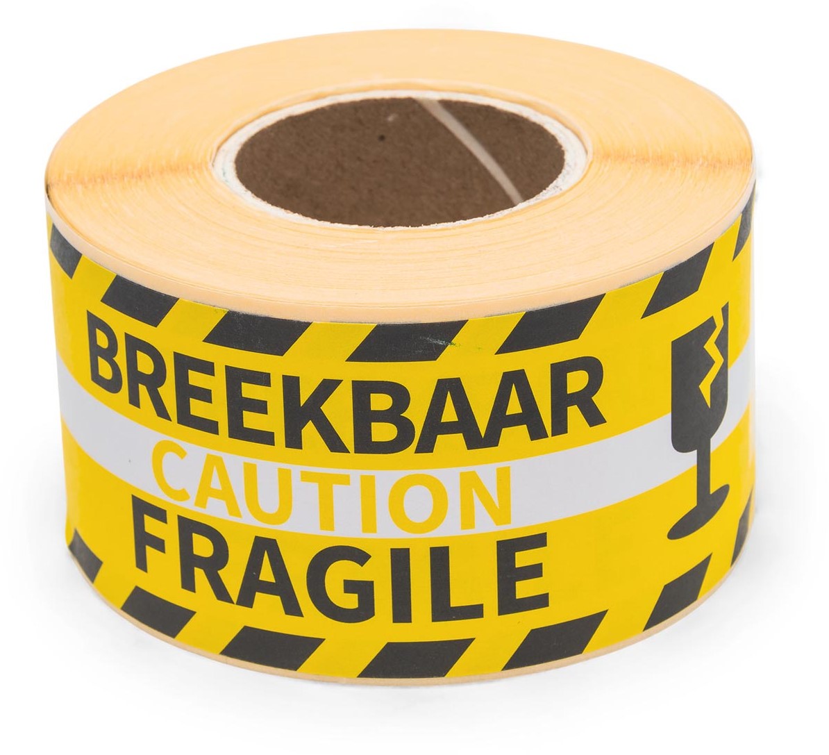 Rillprint etiketten Breekbaar, ft 46 x 125 mm, rol van 250 stuks bij ...