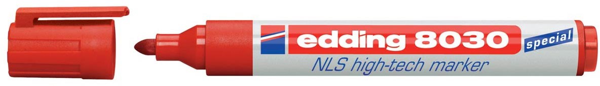 Edding NLS High-Tech marker e-8030 rood bij VindiQ Office