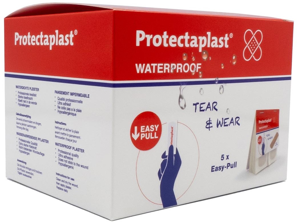Protectaplast Tear & Wear Waterproof Easy-Pull, ft 25 x 72 mm, 5 x 40 ...