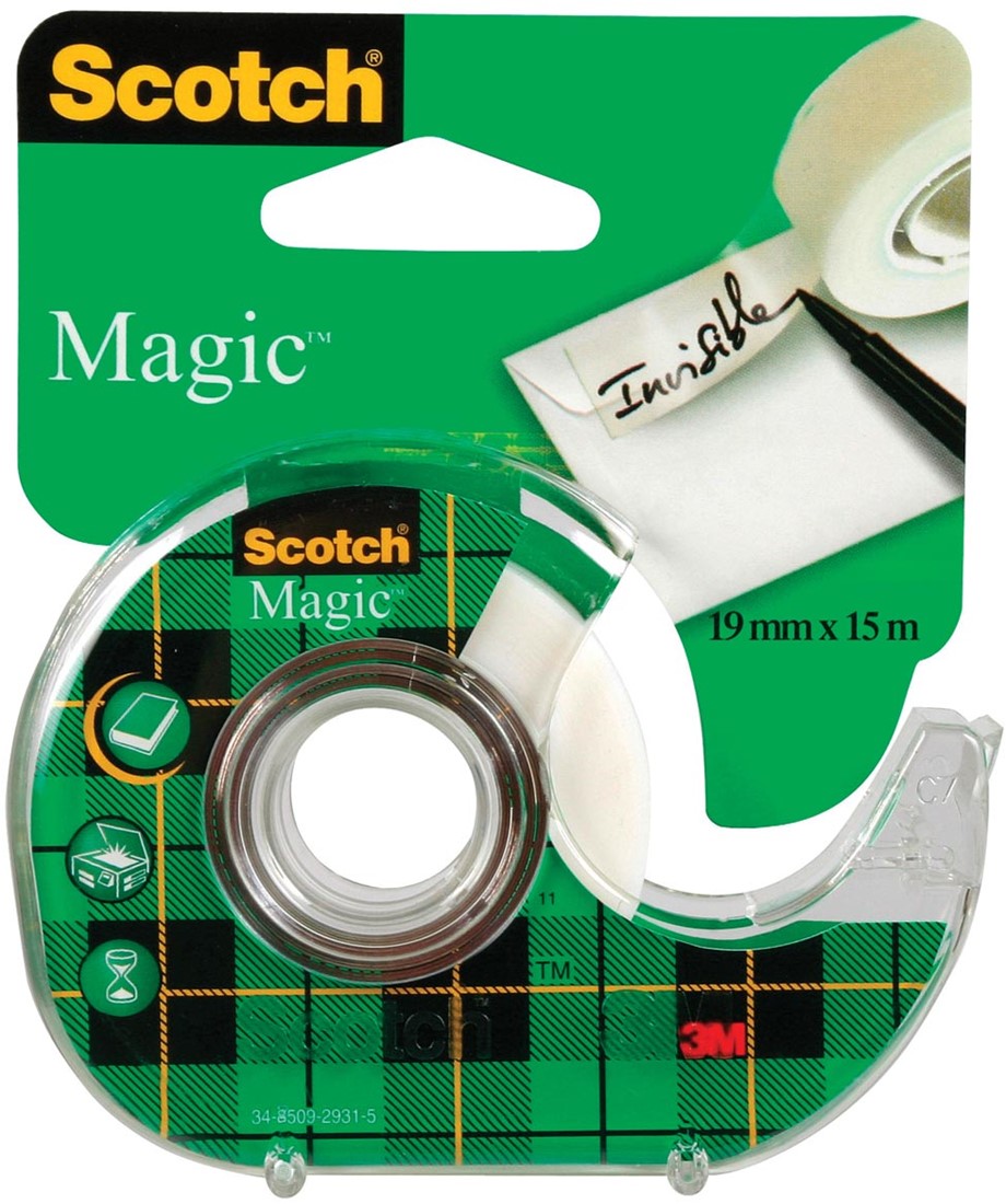 Scotch plakband Magic Tape ft 19 mm x 15 m bij VindiQ Office