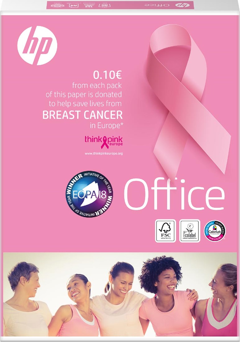 HP Office Pink Ream papier reprographique, ft A4, 80 g, paquet de 500 feuilles bij VindiQ Office