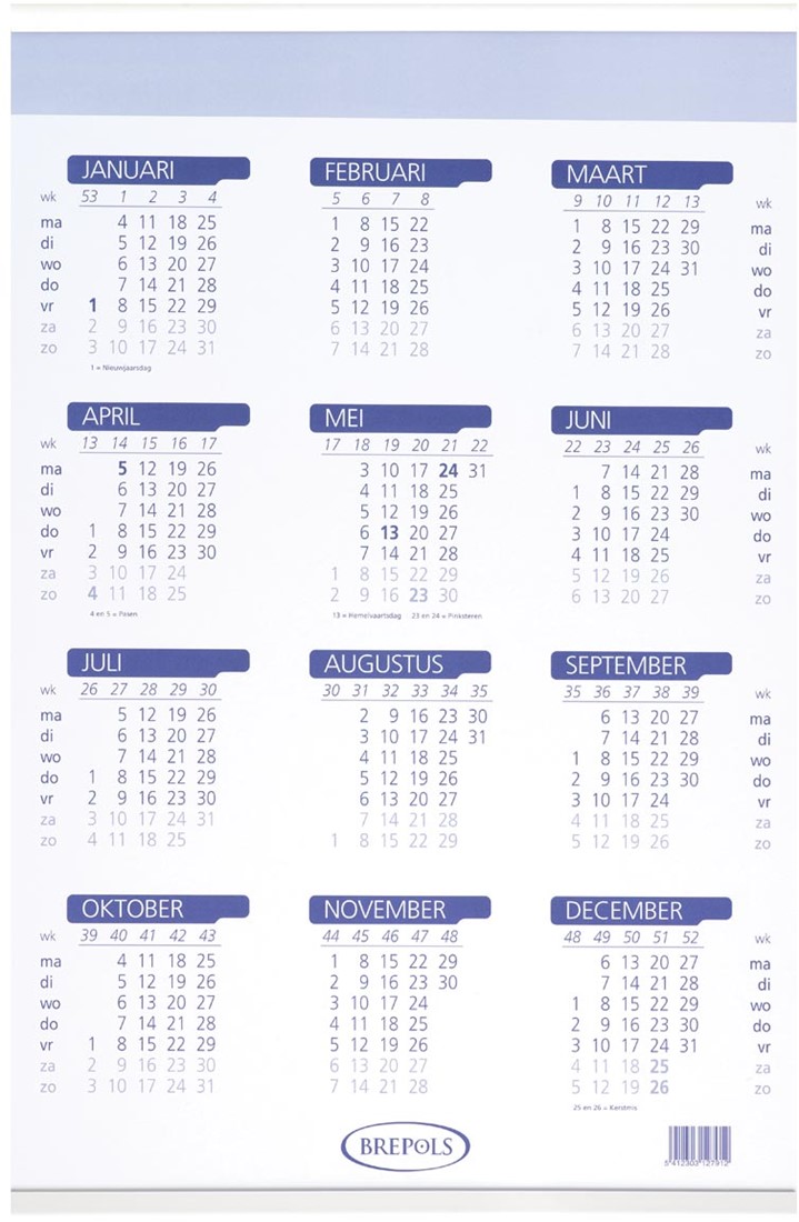 Brepols Jaarkalender, 2026 bij VindiQ Office