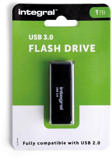 Integral USB stick 3.0 Black, 1 TB, zwart bij VindiQ Office