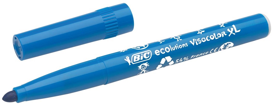Bic Kids Feutre Visacolor XL Ecolutions 12 feutres en étui cartonné bij ...