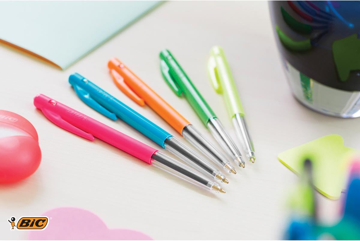 Bic stylo bille M10 Clic Colors, boîte de 50 pièces bij VindiQ Office