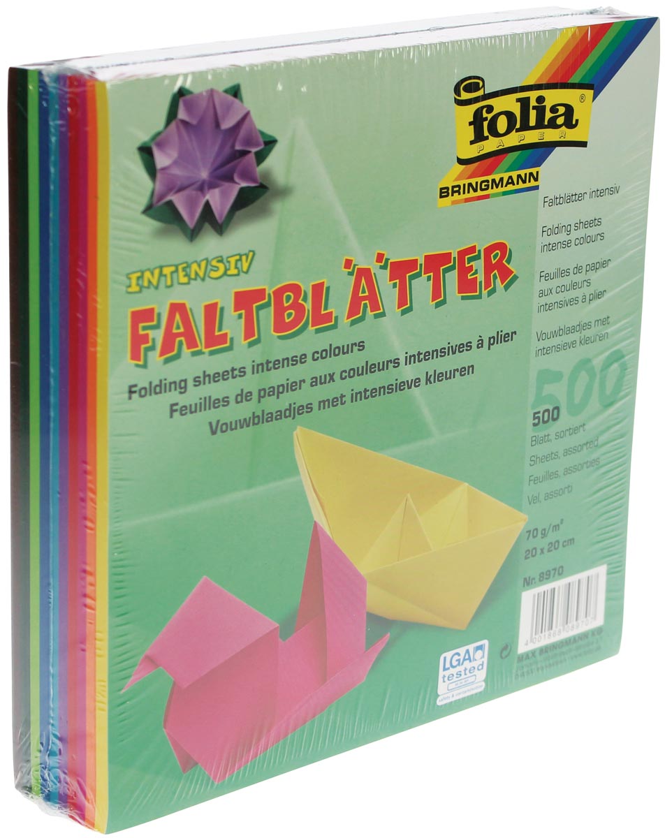 Folia papier Origami ft 20 x 20 cm, paquet de 500 feuillets bij VindiQ ...