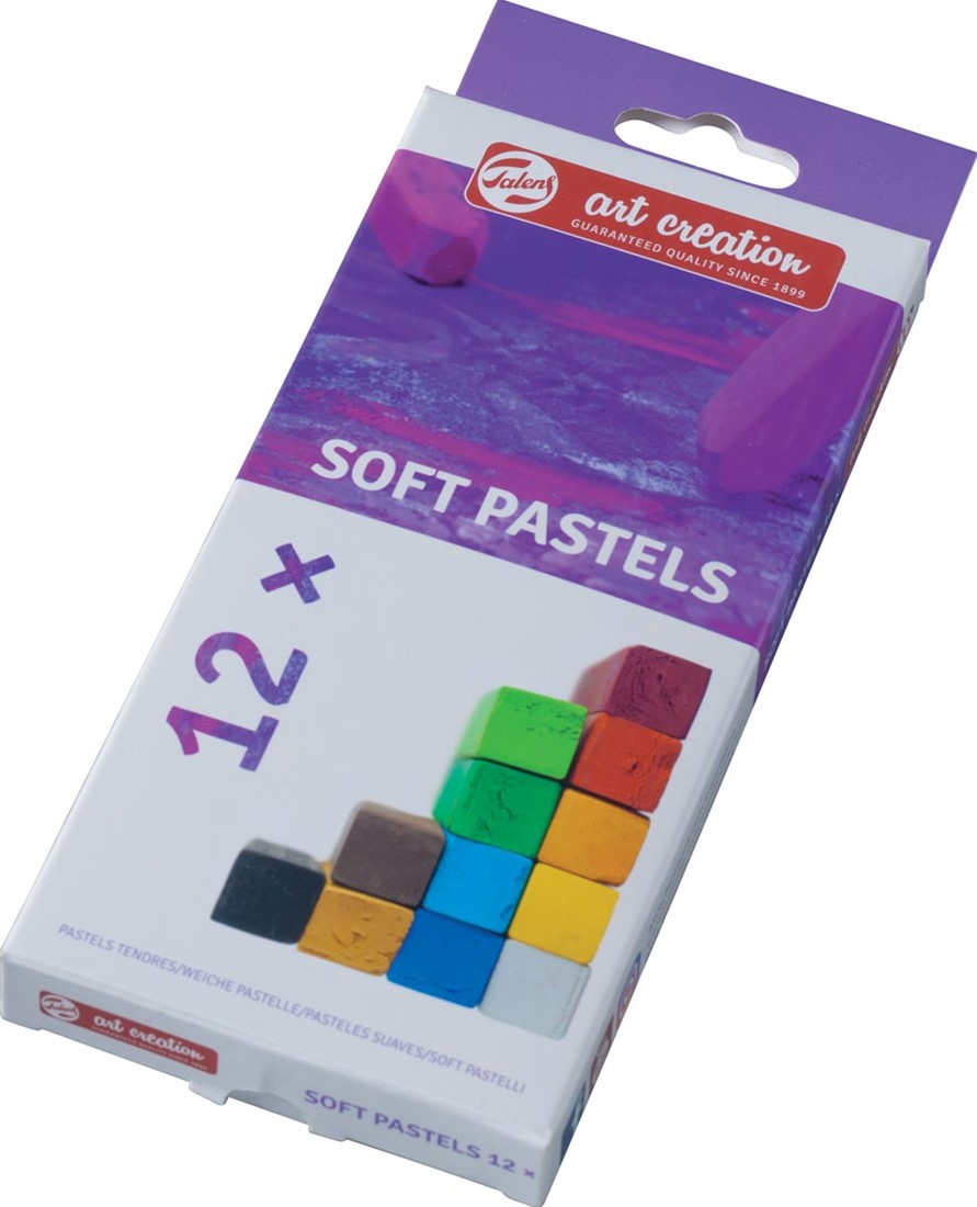 Talens Art Creation pastels tendres, boîte de 12 pièces en couleurs ...