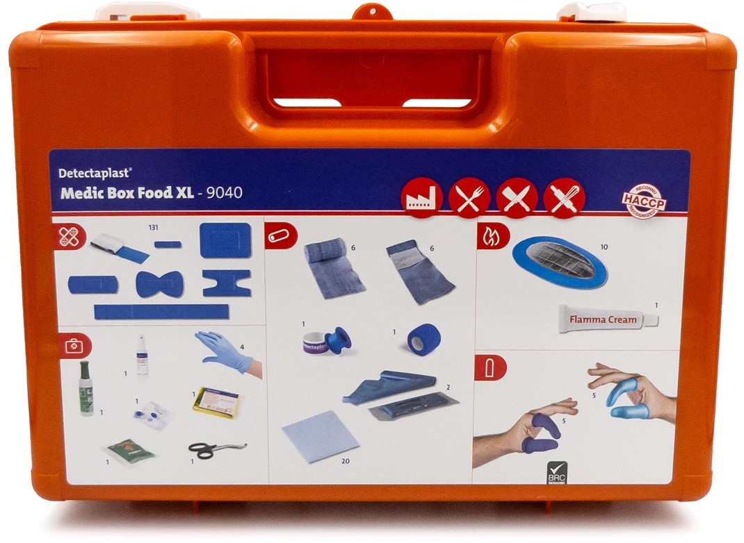 Detectaplast EHBO-koffer Medic Box Food XL, HACCP inhoud tot 30 ...