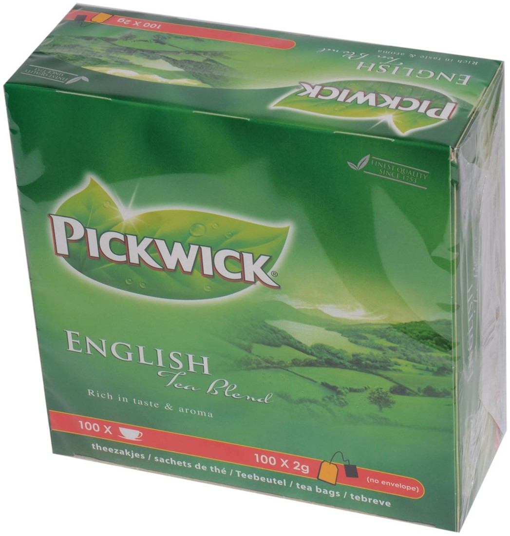 Pickwick thee, English Tea Blend, pak van 100 stuks van 2 gram bij ...
