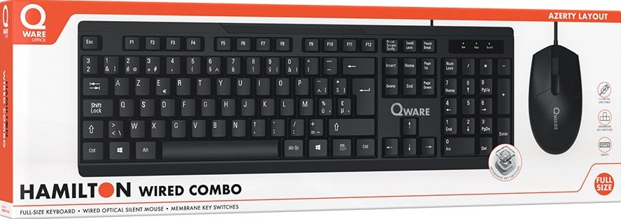 Qware toetsenbord Hamilton, qwerty bij VindiQ Office