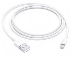 Apple kabel, Lightning (8-pin) naar USB-A, 1 m, wit bij VindiQ Office