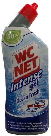 WC NET toiletreiniger Intense Ocean Fresh, fles van 750 ml bij VindiQ ...