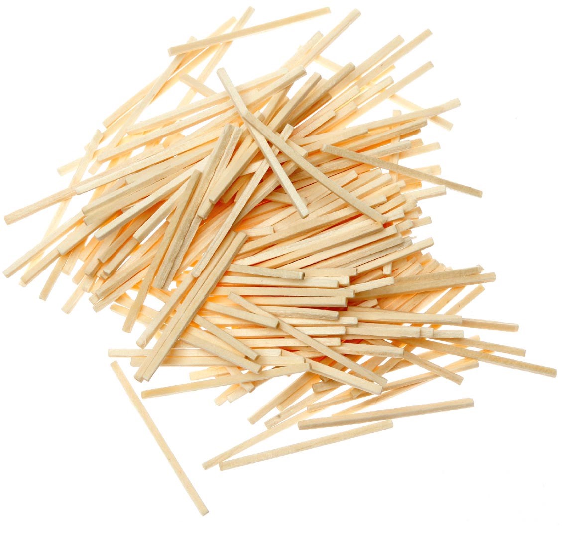 Bouhon houten staafjes lucifer, zakje van 1000 stuks bij VindiQ Office