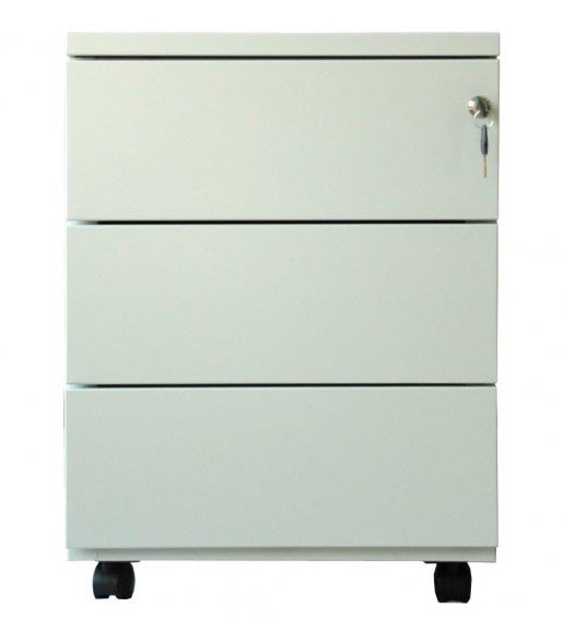 Caisson mobile, 3 tiroirs, blanc bij VindiQ Office