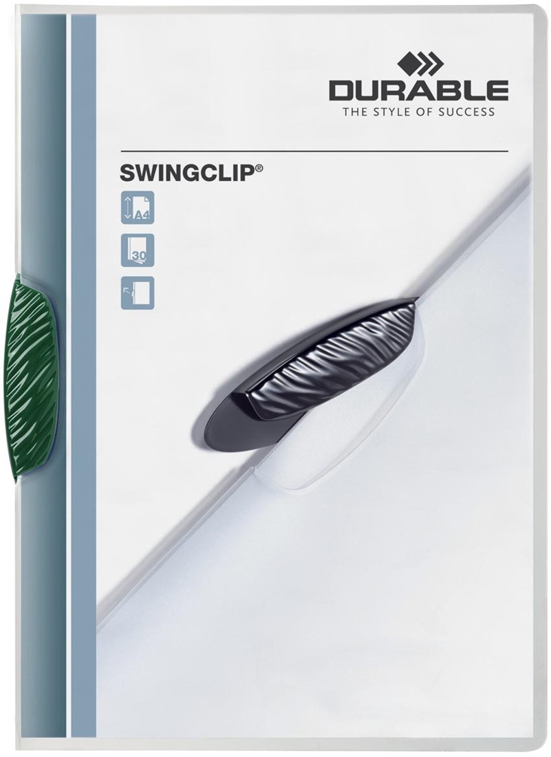 Durable klemmap Swingclip groen bij VindiQ Office