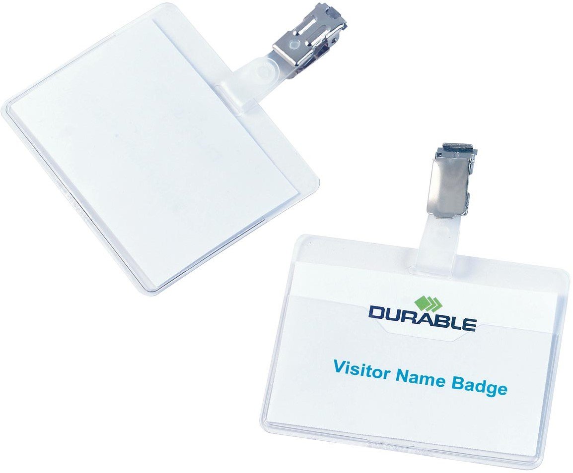 Durable badge avec clip bij VindiQ Office