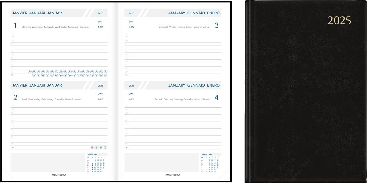 Aurora Folio FA111 Balacron, noir, 2025 bij VindiQ Office