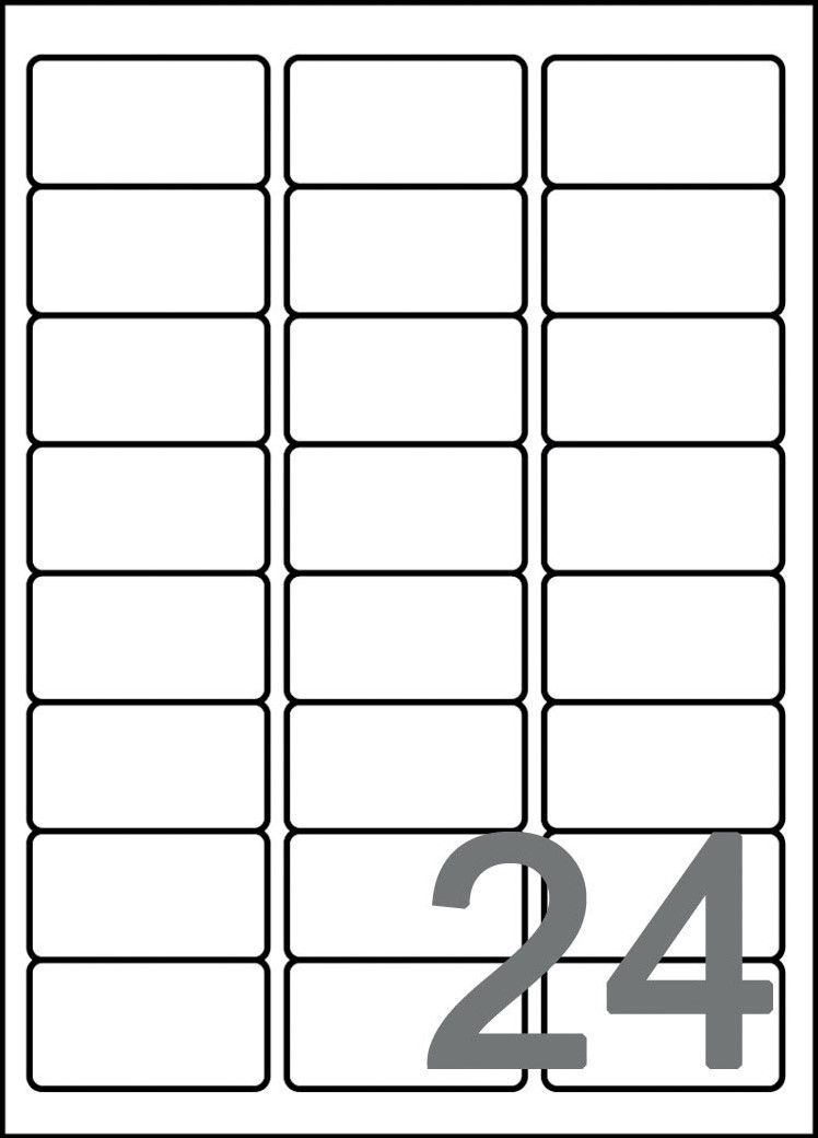 Avery J8159-10 adresetiketten ft 63,5 x 33,9 mm (b x h), 240 etiketten ...