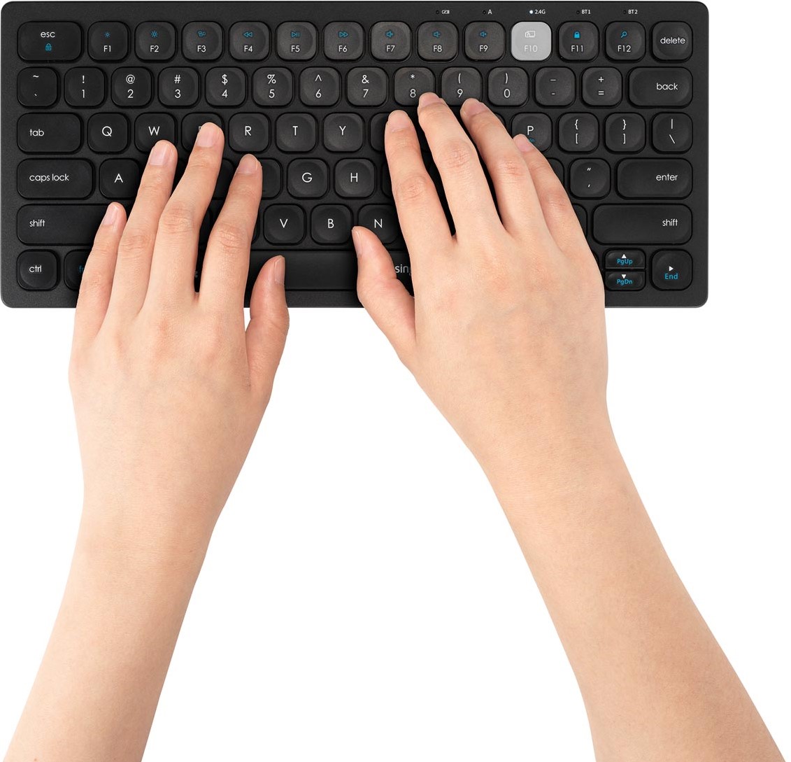 Kensington Dual clavier compact sans fil, qwerty bij VindiQ Office