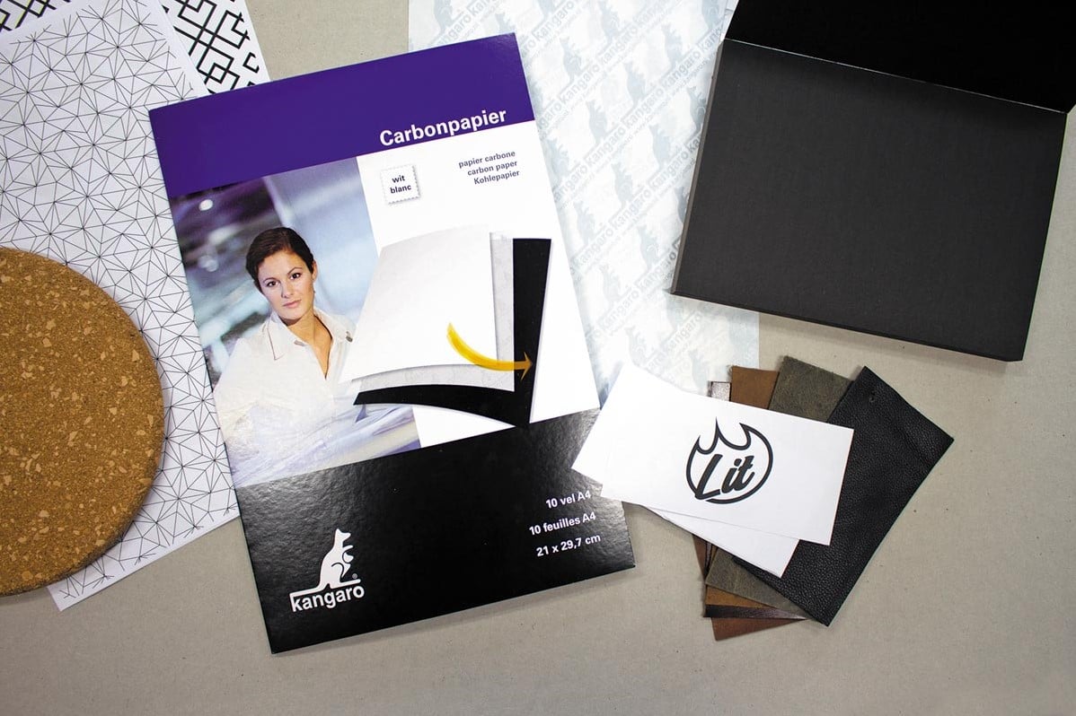 Kangaro carbonpapier, ft A4 (21 x 29,7 cm), wit, pak van 10 vel bij ...
