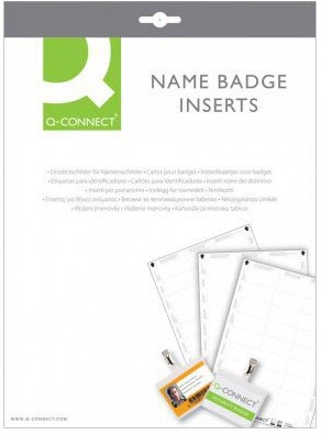 Q-CONNECT badge met krokodillenklem 75 x 40 mm, doos van 25 stuks bij ...