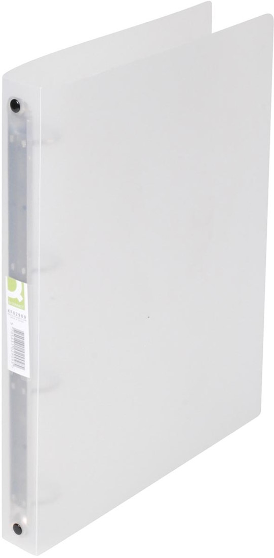 Q-CONNECT ringmap, PP, 4 ringen, 25 mm, transparant bij VindiQ Office