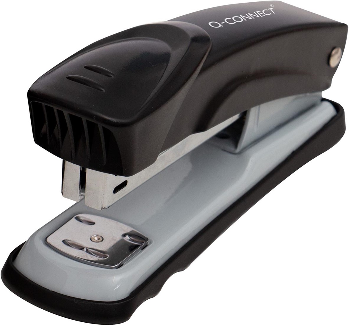 Q-CONNECT agrafeuse, métal, half strip, 25 feuilles, noir bij VindiQ Office